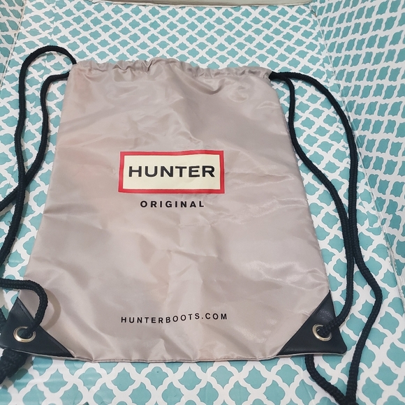 Hunter | Bags | Hunter Boots Womens Original Drawstring Logo Sack Bag ...